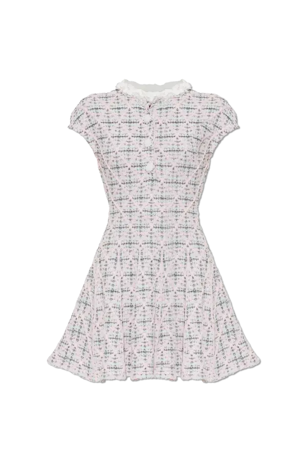 SELF-PORTRAIT Dress With Shimmering Appliqués - Pink