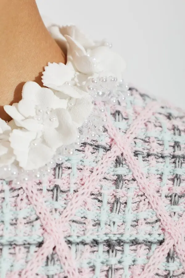SELF-PORTRAIT Dress With Shimmering Appliqués