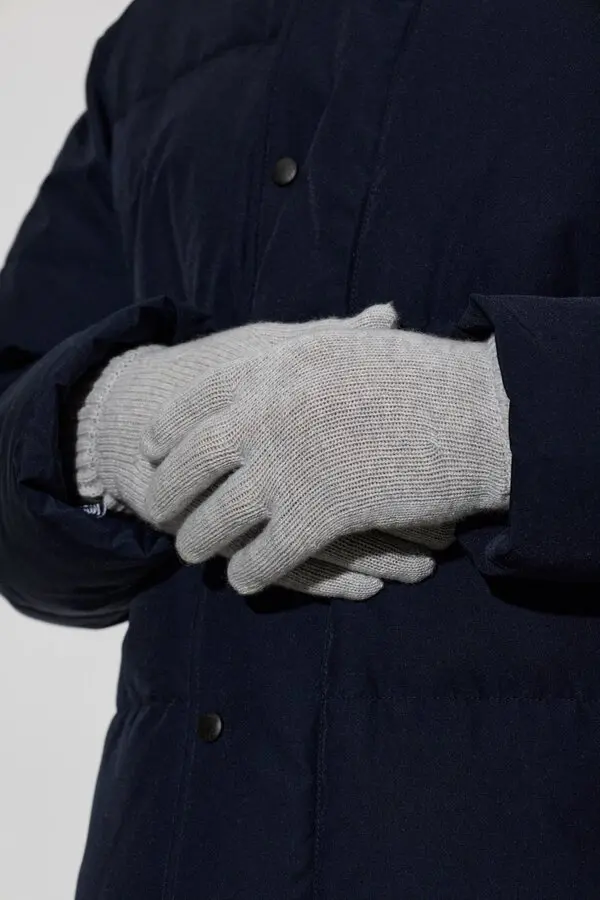 Moschino Gloves With Logo Patch