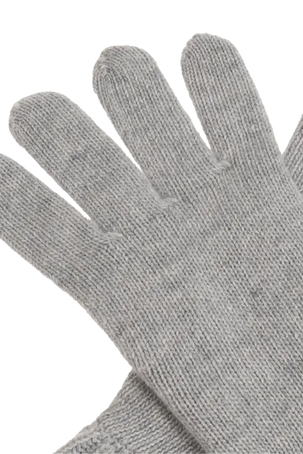 Moschino Gloves With Logo Patch