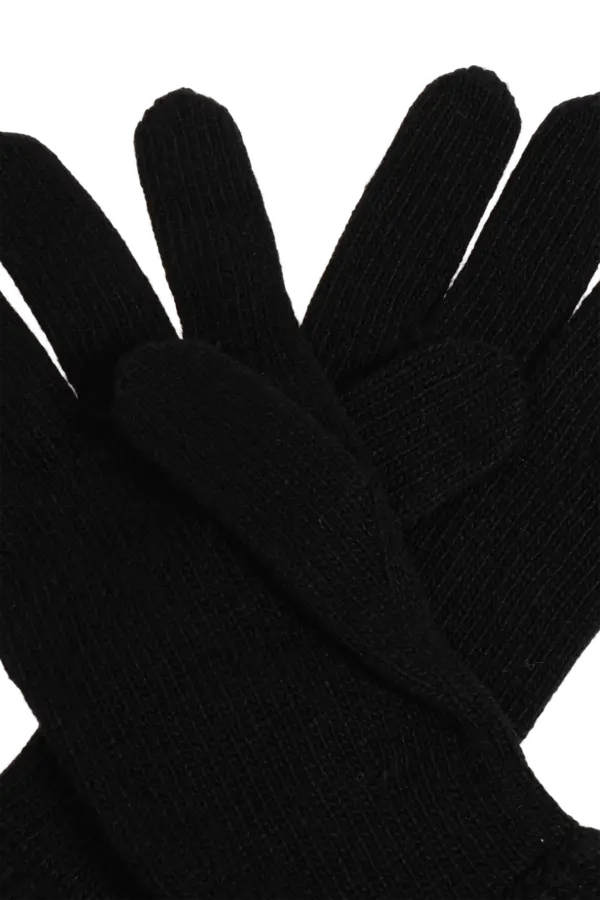 Moschino Gloves With Logo Patch