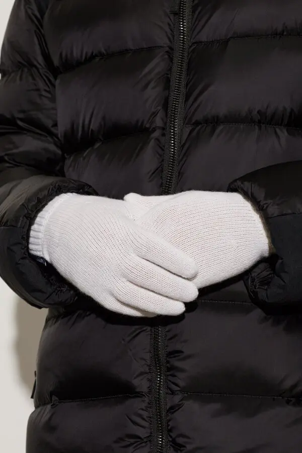 Moschino Gloves With A Logo Patch