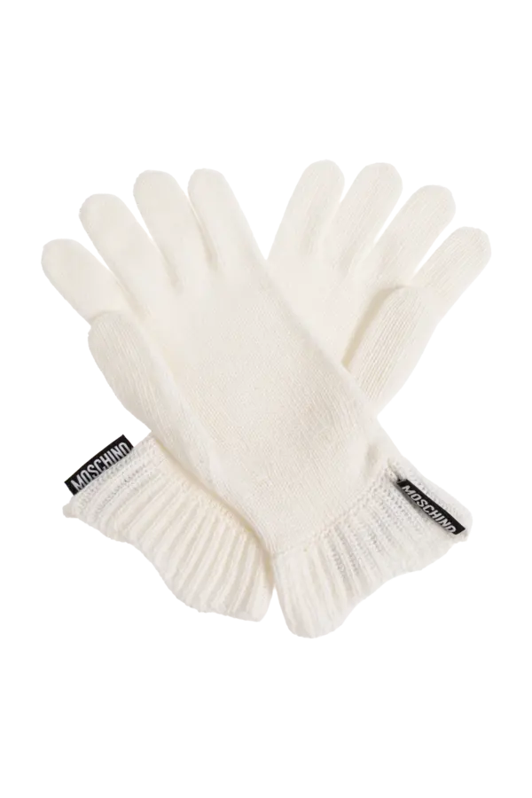 Moschino Gloves With A Logo Patch