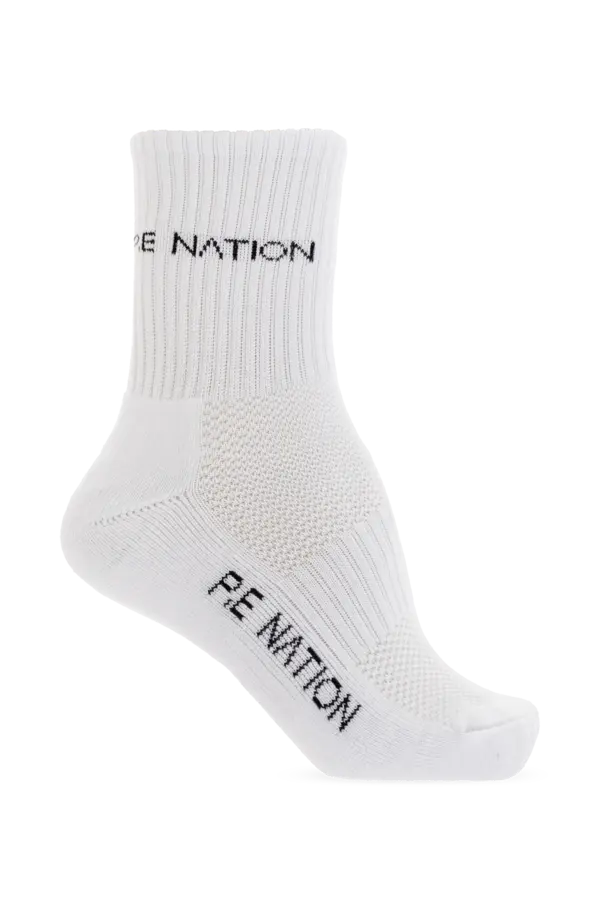 P.E Nation Signature Socks - White