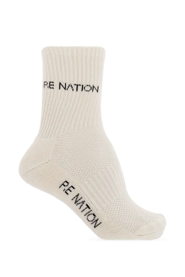 P.E Nation Signature" Socks - Cream