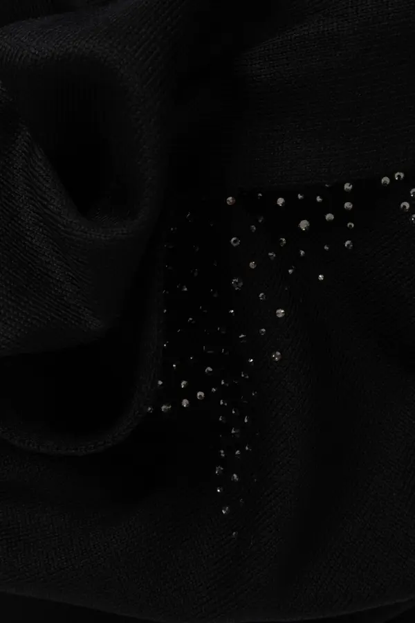 Moschino Wool Scarf With Sparkling Sequins