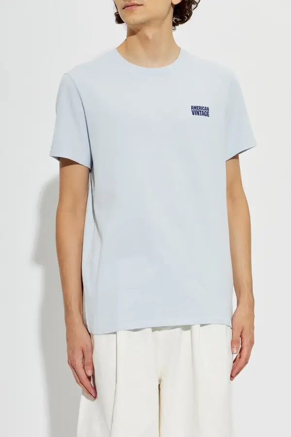 American Vintage T-shirt With Printed Logo