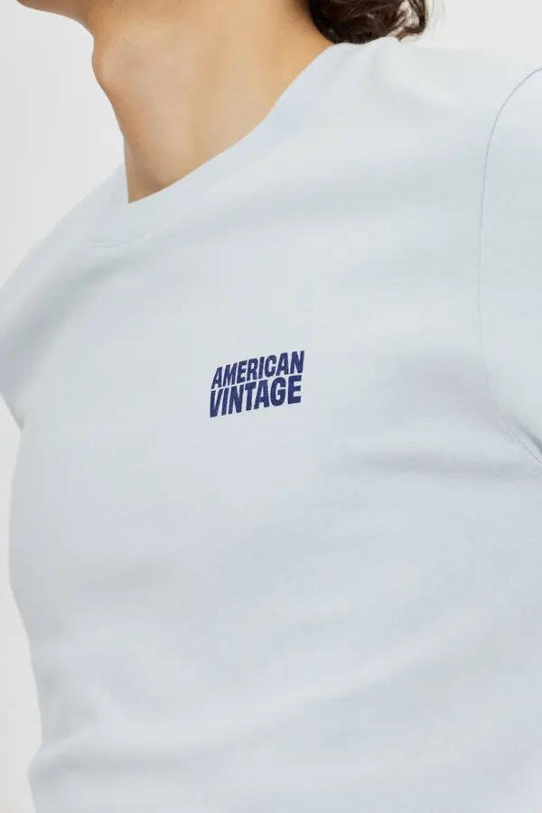 American Vintage T-shirt With Printed Logo