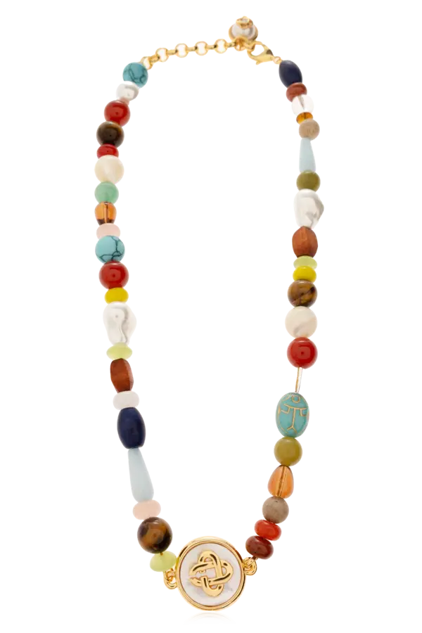 Casablanca Short Necklace With Colorful Stones - Multicolour