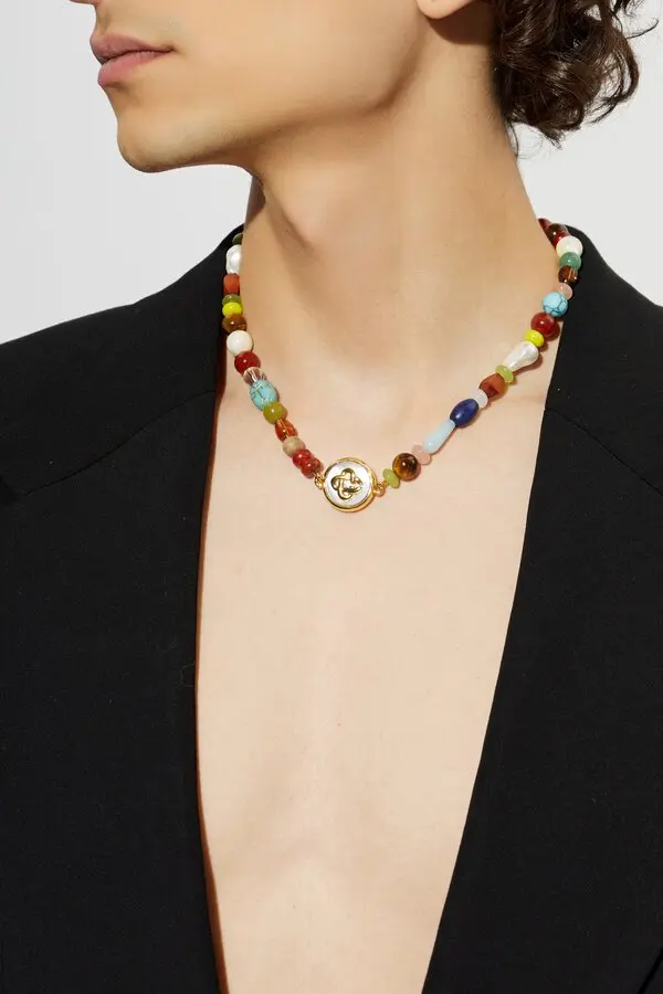 Casablanca Short Necklace With Colorful Stones
