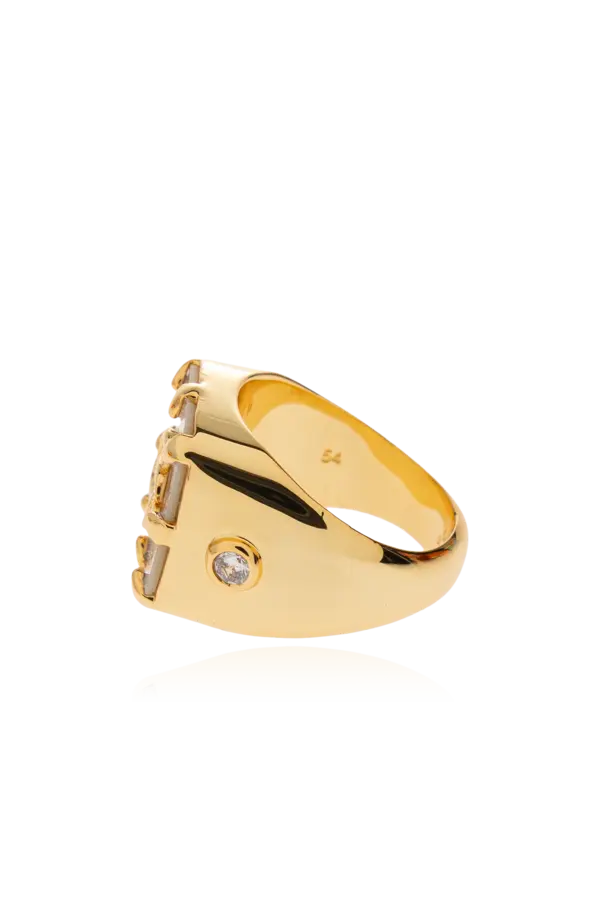 Casablanca Signet Ring With Logo