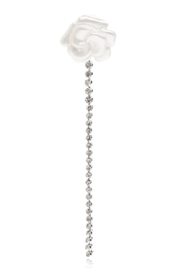 SELF-PORTRAIT Long Earrings With Shimmering Crystals