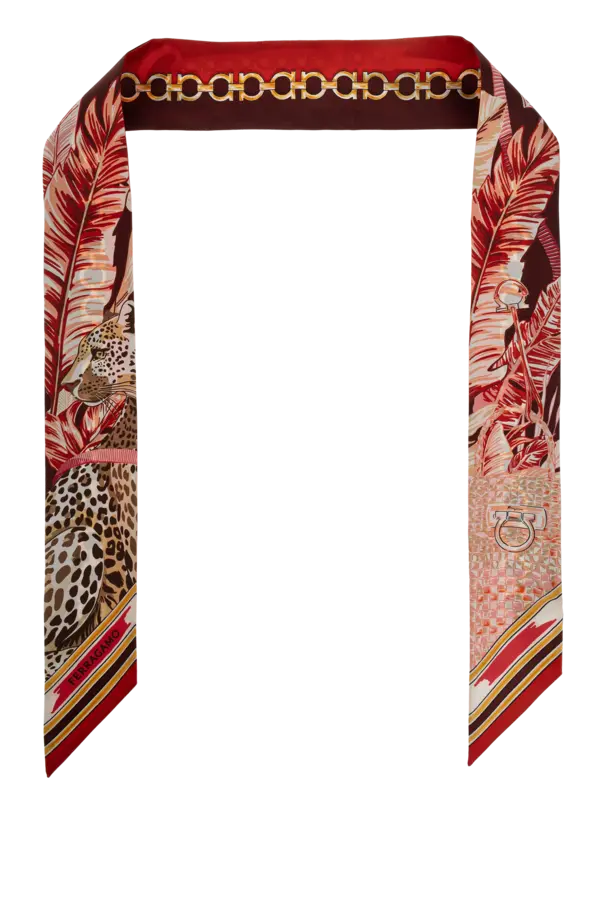 FERRAGAMO Silk Scarf - Red