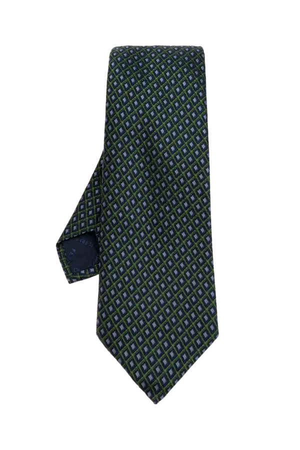 FERRAGAMO Silk Tie - Green