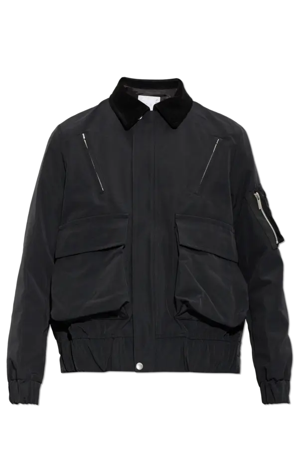 Sacai Jacket With Multiple Pockets - Black