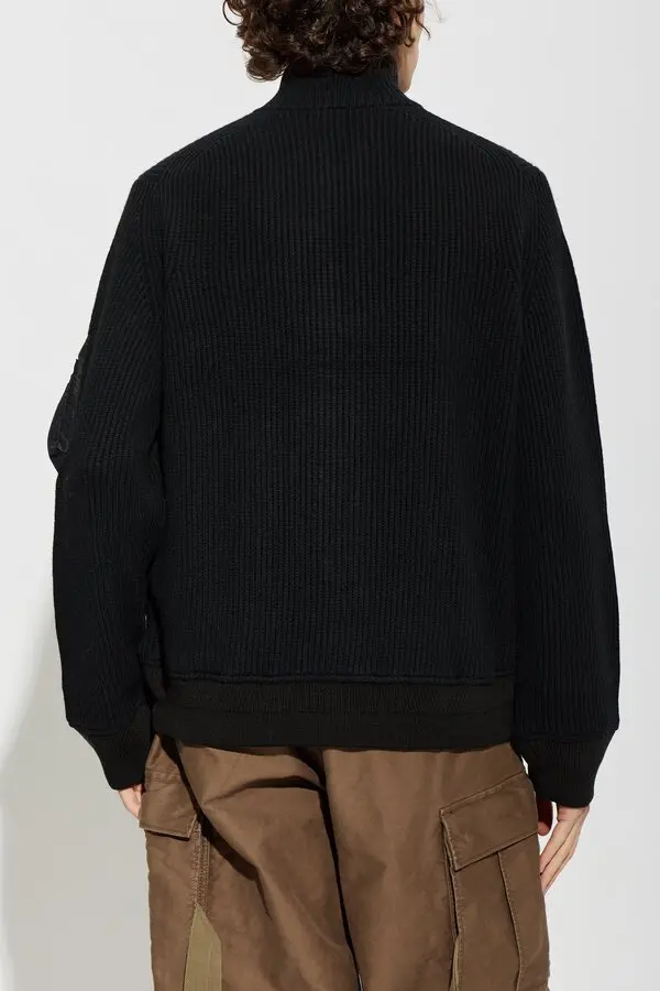 Sacai Wool Cardigan With Pockets