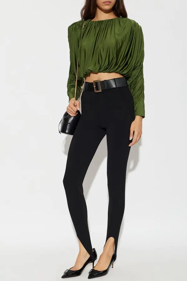 SELF-PORTRAIT Leggings With A Belt