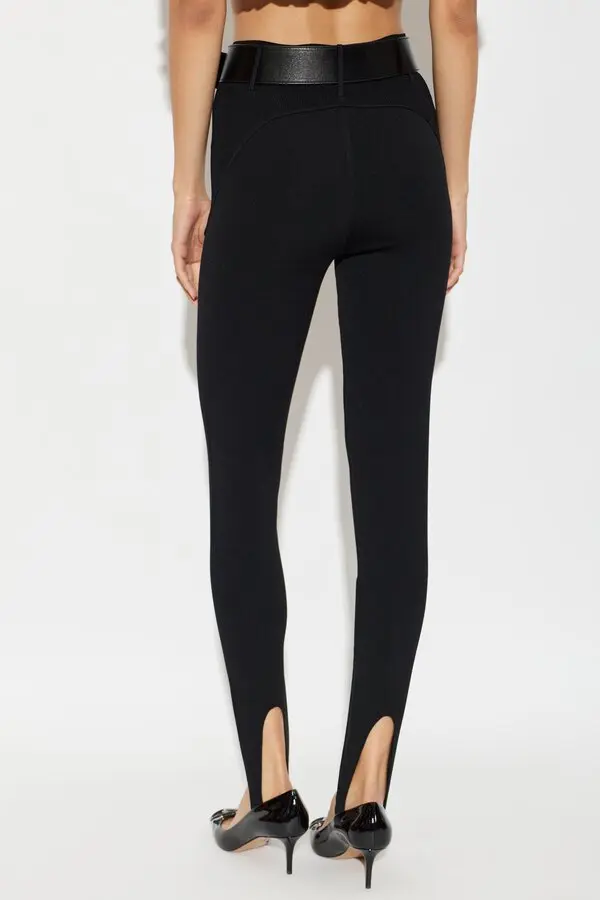 SELF-PORTRAIT Leggings With A Belt