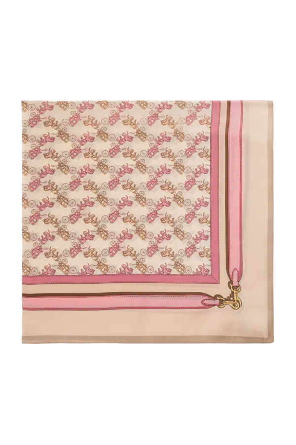 COACH Silk Scarf - Pink