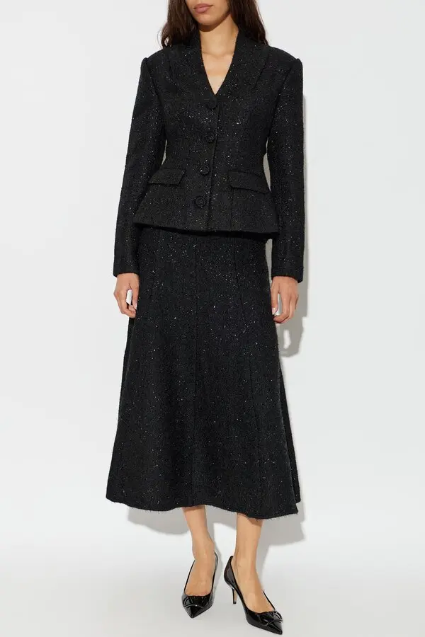 SELF-PORTRAIT Tweed Dress With Lurex Thread
