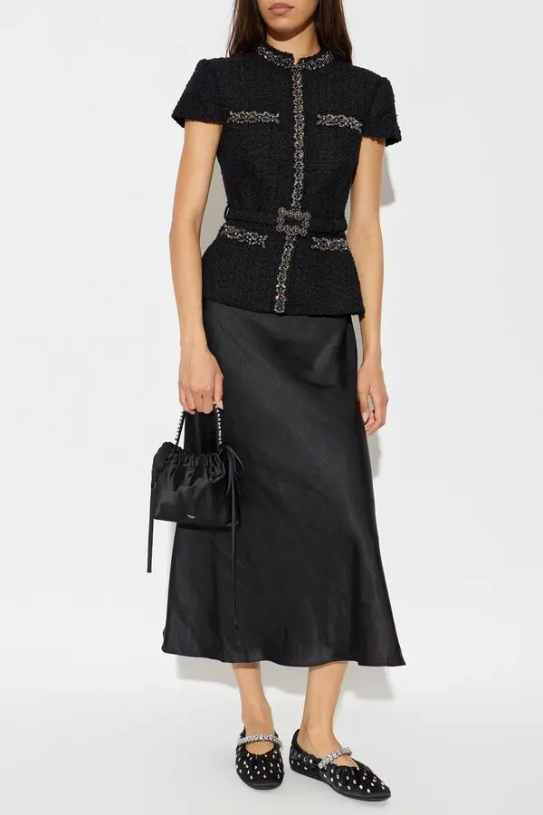 SELF-PORTRAIT Dress With Shimmering Appliqués