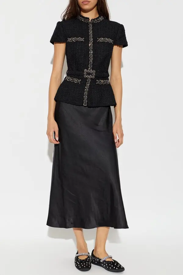 SELF-PORTRAIT Dress With Shimmering Appliqués