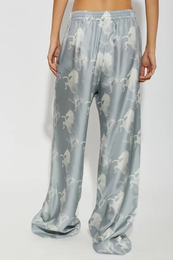 Stella McCartney Silk Wide-leg Trousers