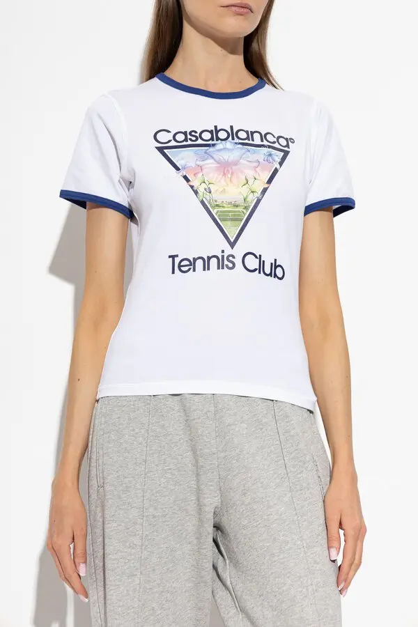 Casablanca T-shirt With Colorful Print