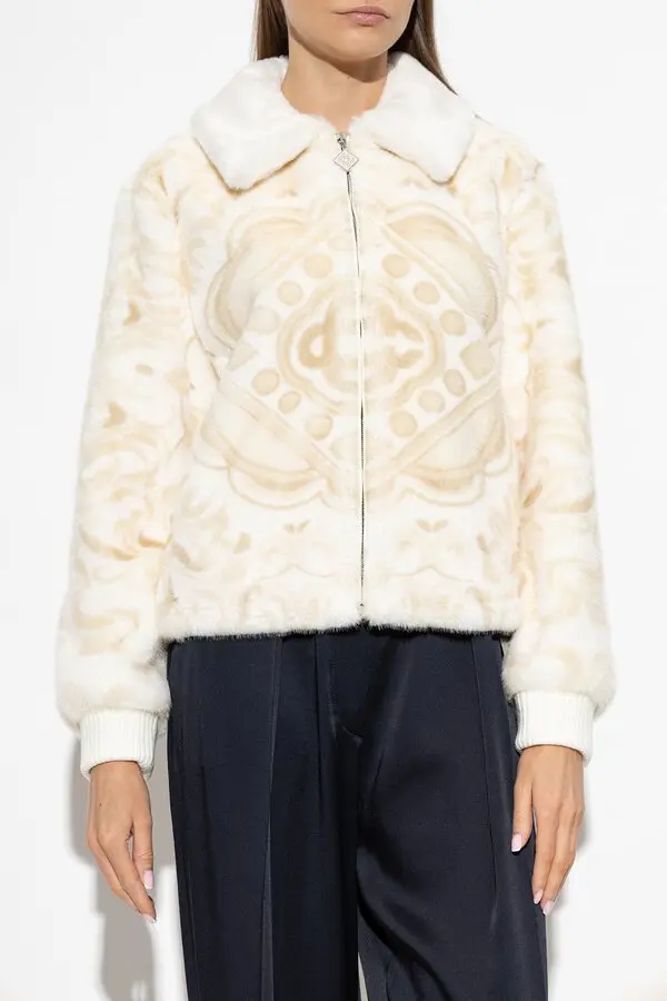 Casablanca Faux Fur With Hood