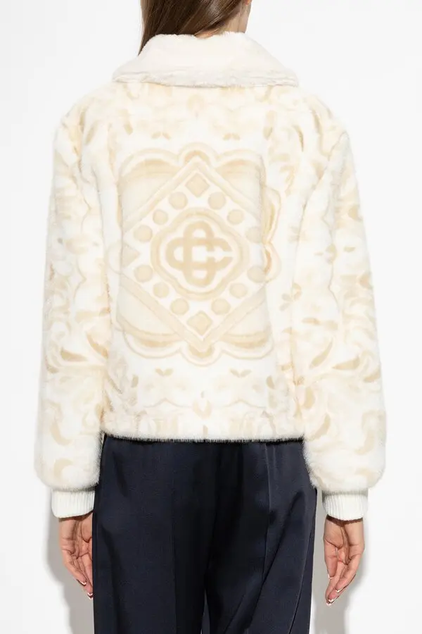 Casablanca Faux Fur With Hood