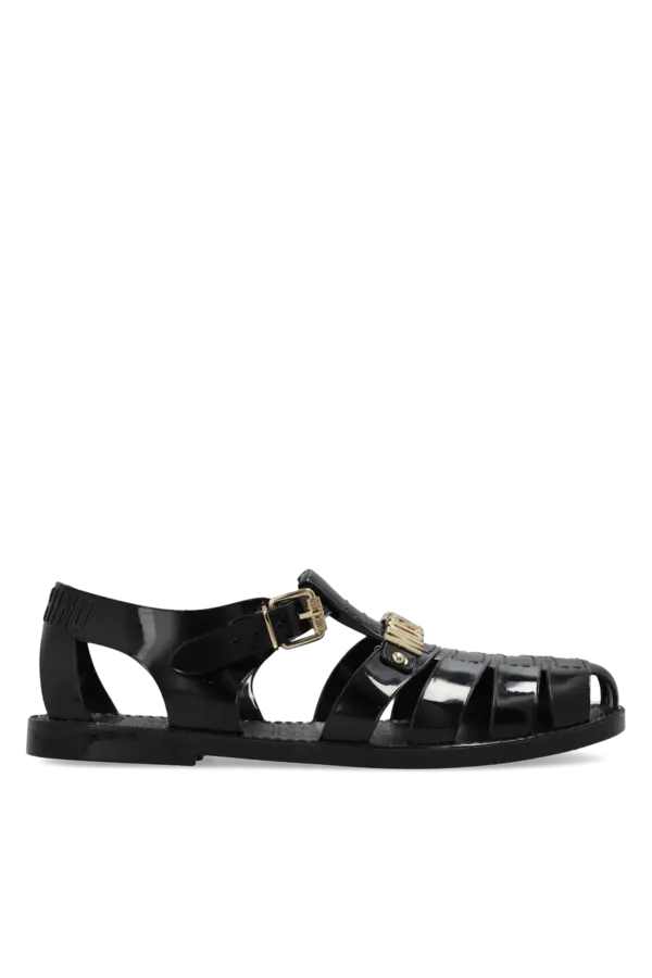 Moschino Rubber Sandals With Logo
