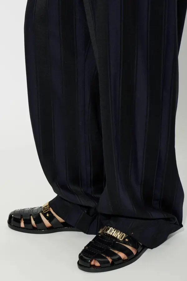 Moschino Rubber Sandals With Logo