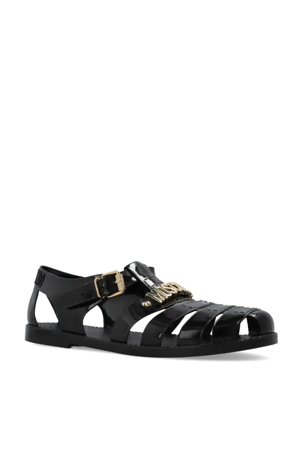 Moschino Rubber Sandals With Logo