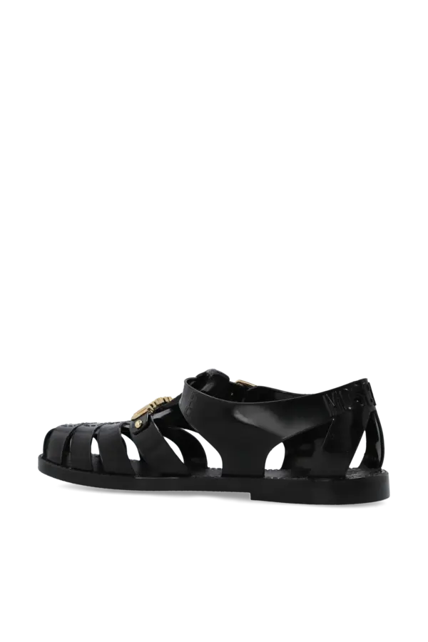 Moschino Rubber Sandals With Logo