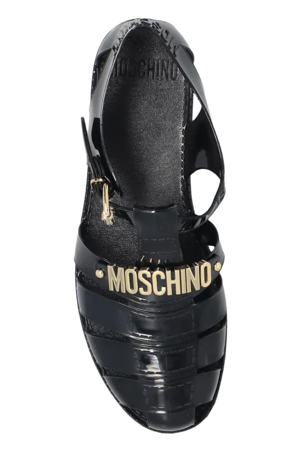 Moschino Rubber Sandals With Logo