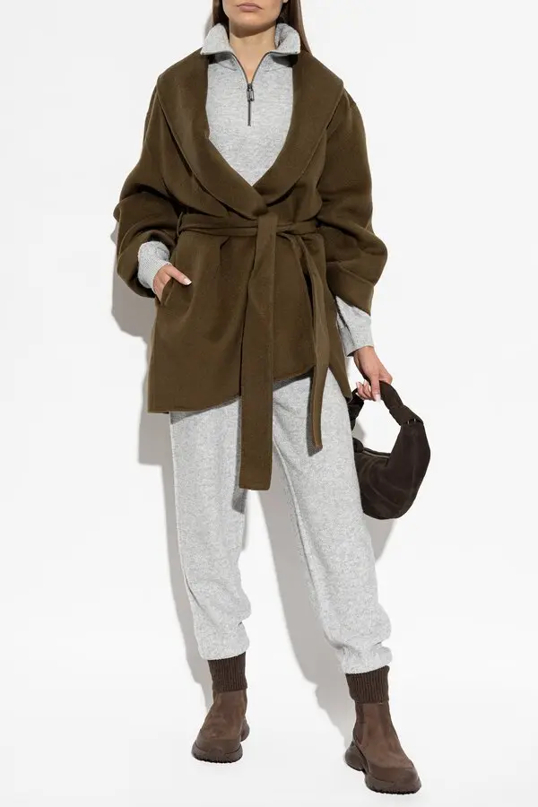 Victoria Beckham Wool Trousers With Cuffs At The Legs