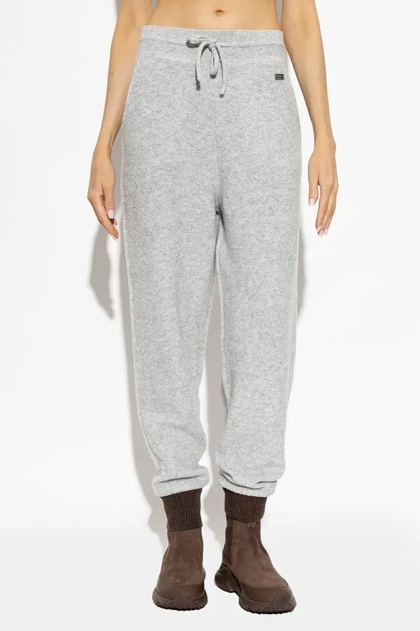 Victoria Beckham Wool Trousers With Cuffs At The Legs