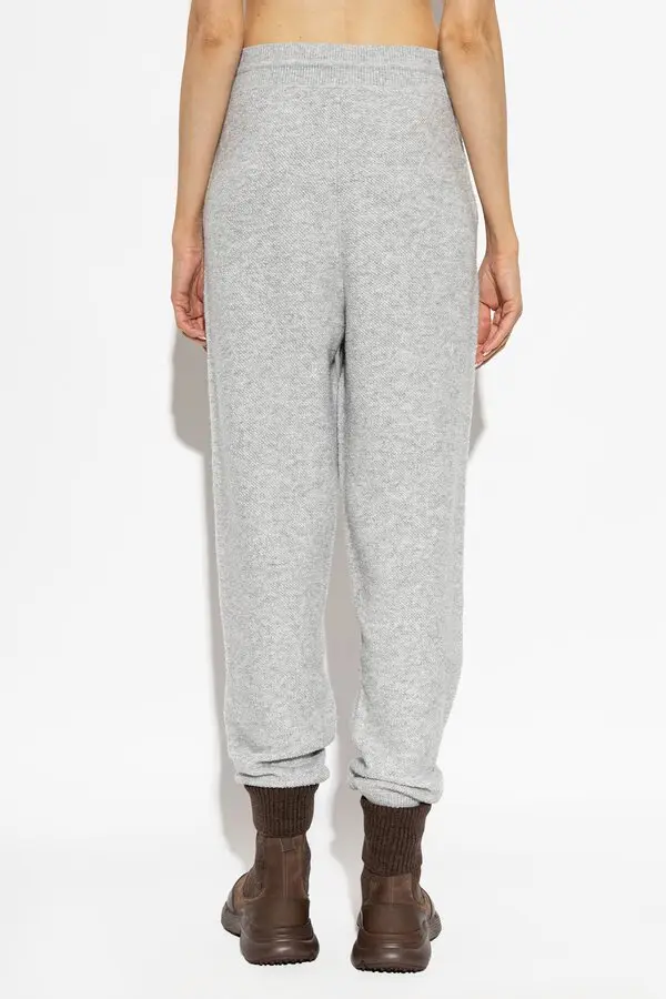Victoria Beckham Wool Trousers With Cuffs At The Legs