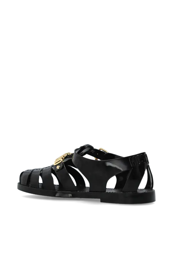 Moschino Rubber Sandals With Logo
