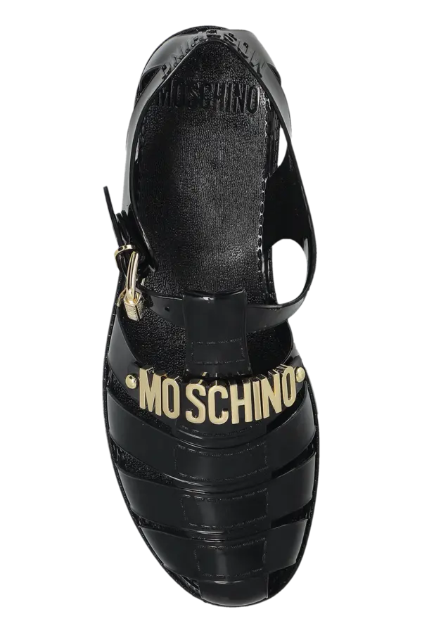 Moschino Rubber Sandals With Logo