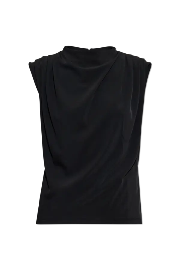 ALLSAINTS Emerson Sleeveless Draped Top - Black