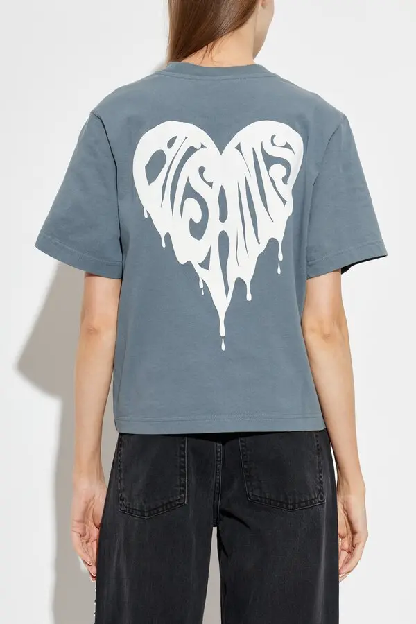 ALLSAINTS Trip" Heart Print Cotton T-shirt - Blue
