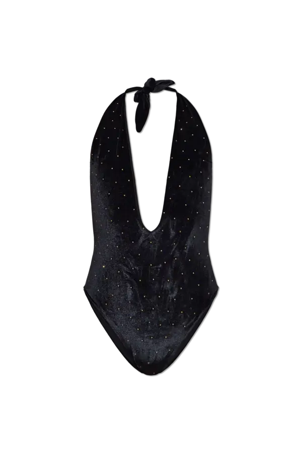Balmain Halterneck One-piece Swimsuit - Black
