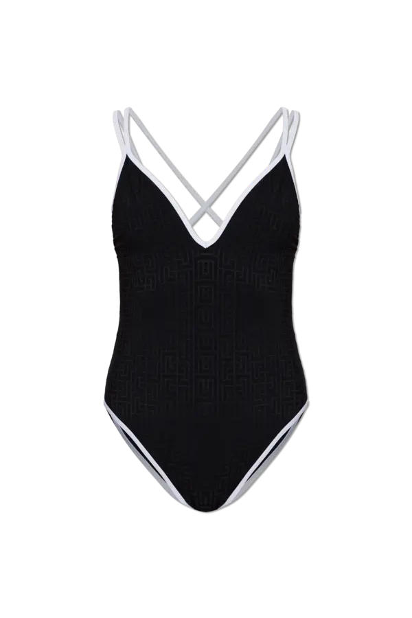 Balmain One-piece Swimsuit - Black