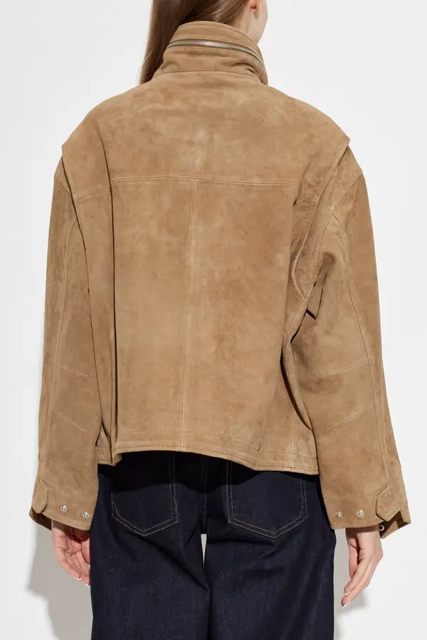 ALLSAINTS Clay Suede' Suede Jacket With Collar