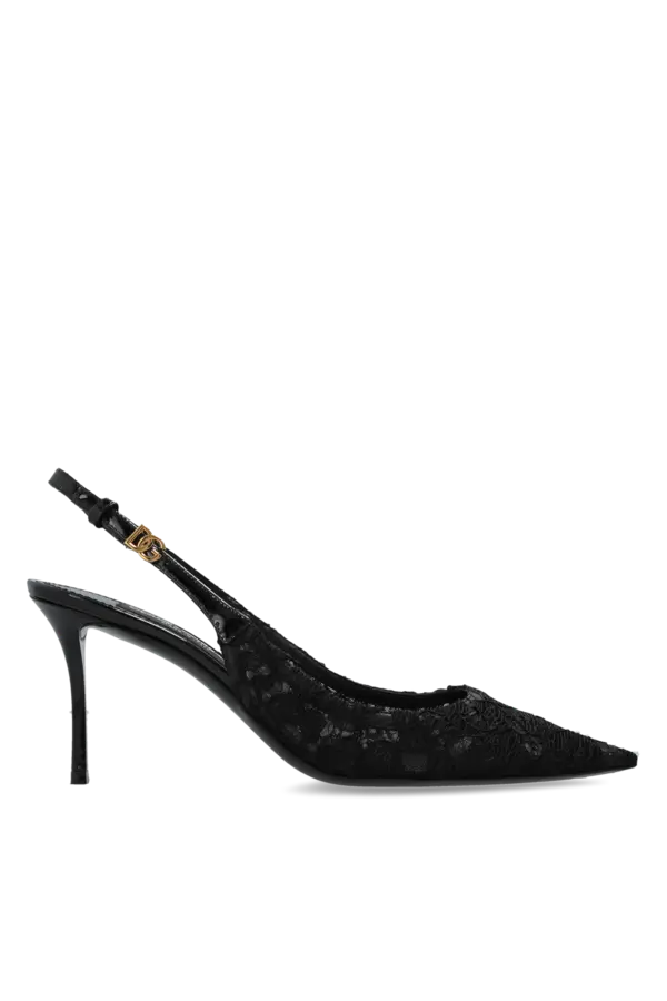 Dolce & Gabbana Lace High Heel Shoes - Black