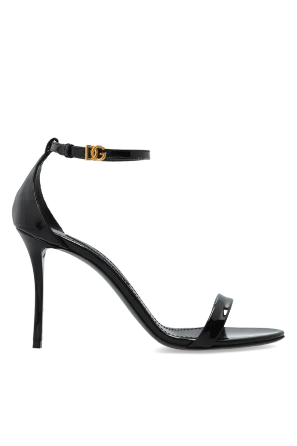Dolce & Gabbana Leather Heeled Sandals - Black