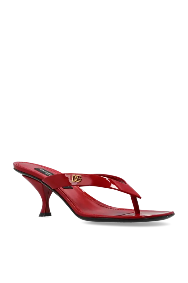 Dolce & Gabbana Leather Heeled Mules
