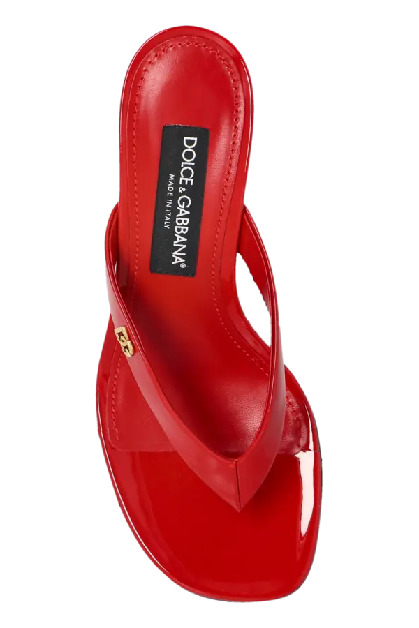 Dolce & Gabbana Leather Heeled Mules