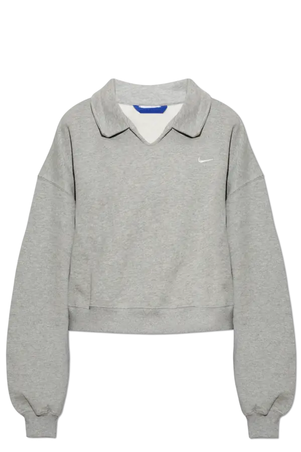 Nike Sweatshirt With Embroidered Logo - Grey